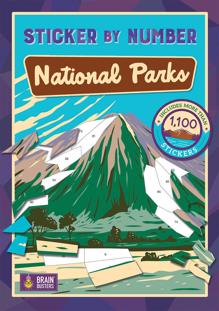 National Parks: Sticker-by-Number Activity Book – Sweetside Candy & Gifts